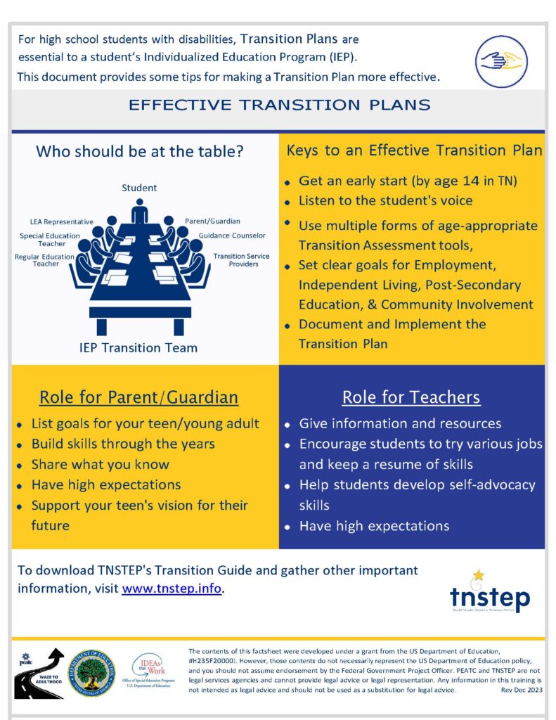 Effective Transition Plans - WAZE Factsheet (Bilingual) Planes de ...