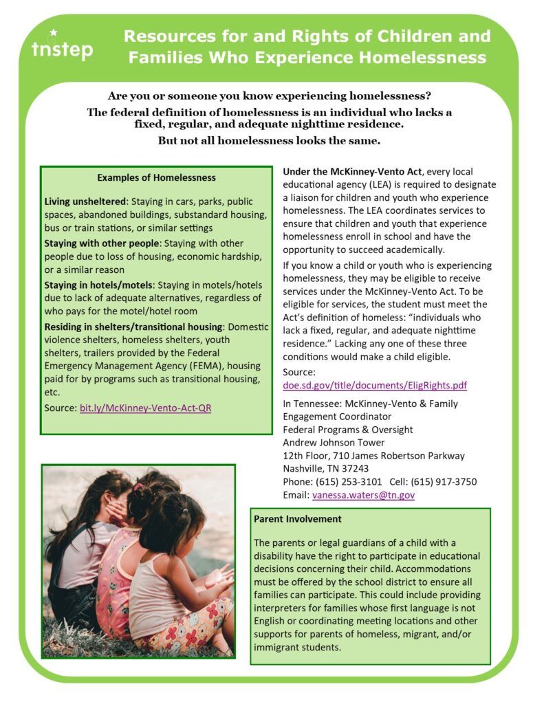 Resources for and Rights of Children and Families Who Experience ...