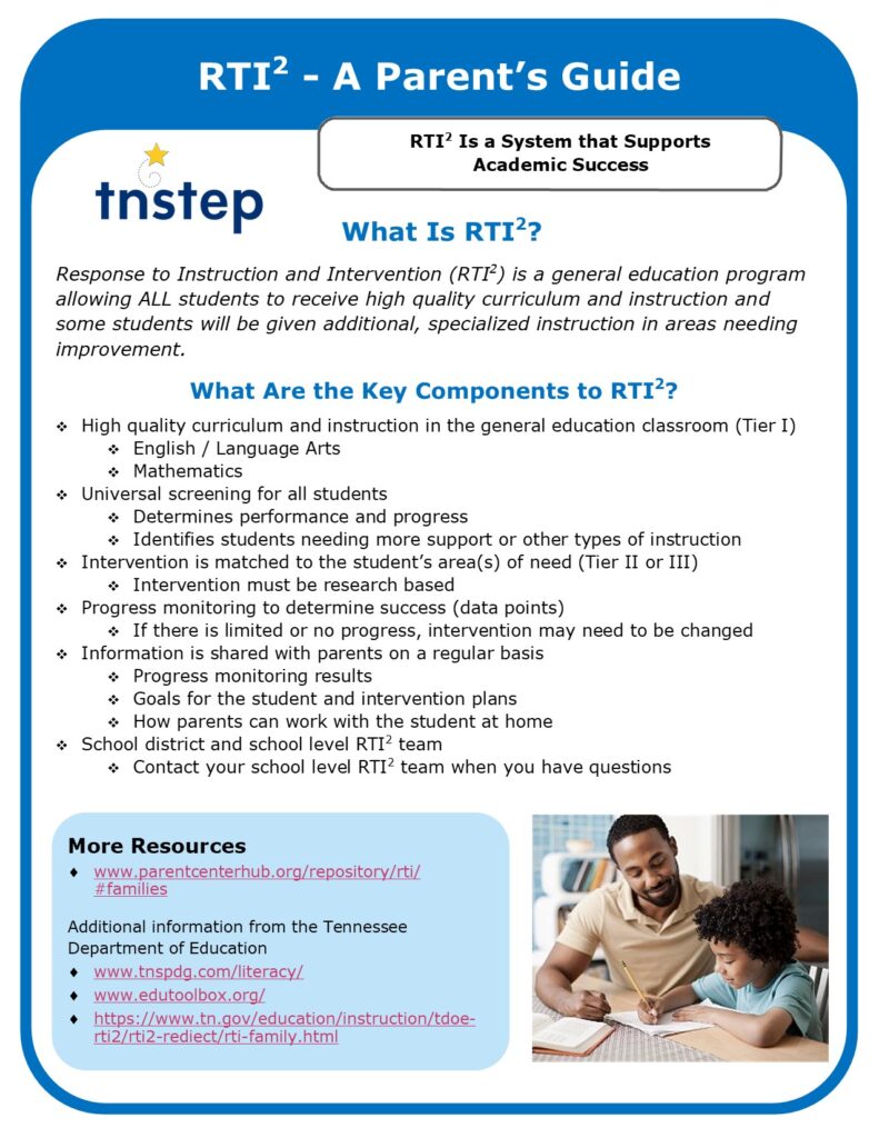 RTI² - A Parent’s Guide • TNSTEP