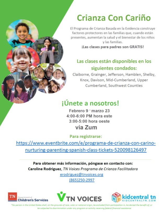 Programa de Crianza Con Cariño (Nurturing Parenting Spanish Class) • TNSTEP